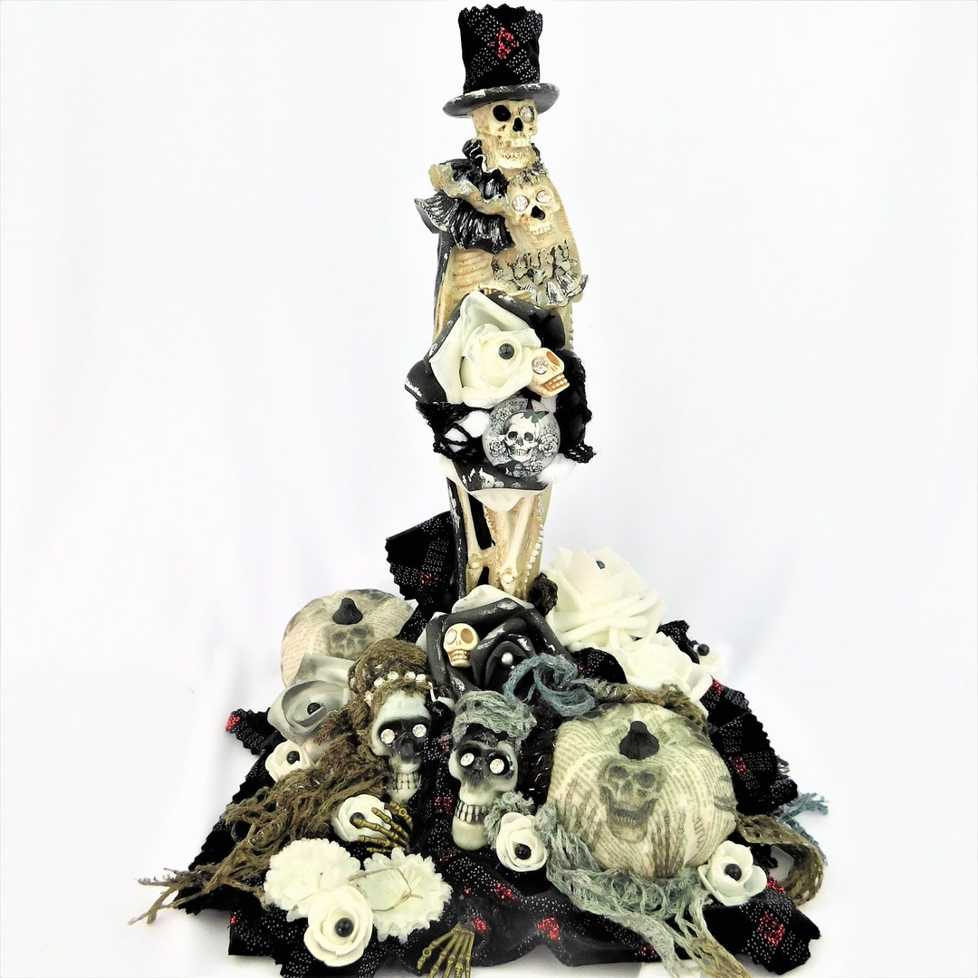 Gothic Wedding Decor-skeleton Wedding Table Centerpiece-halloween ...
