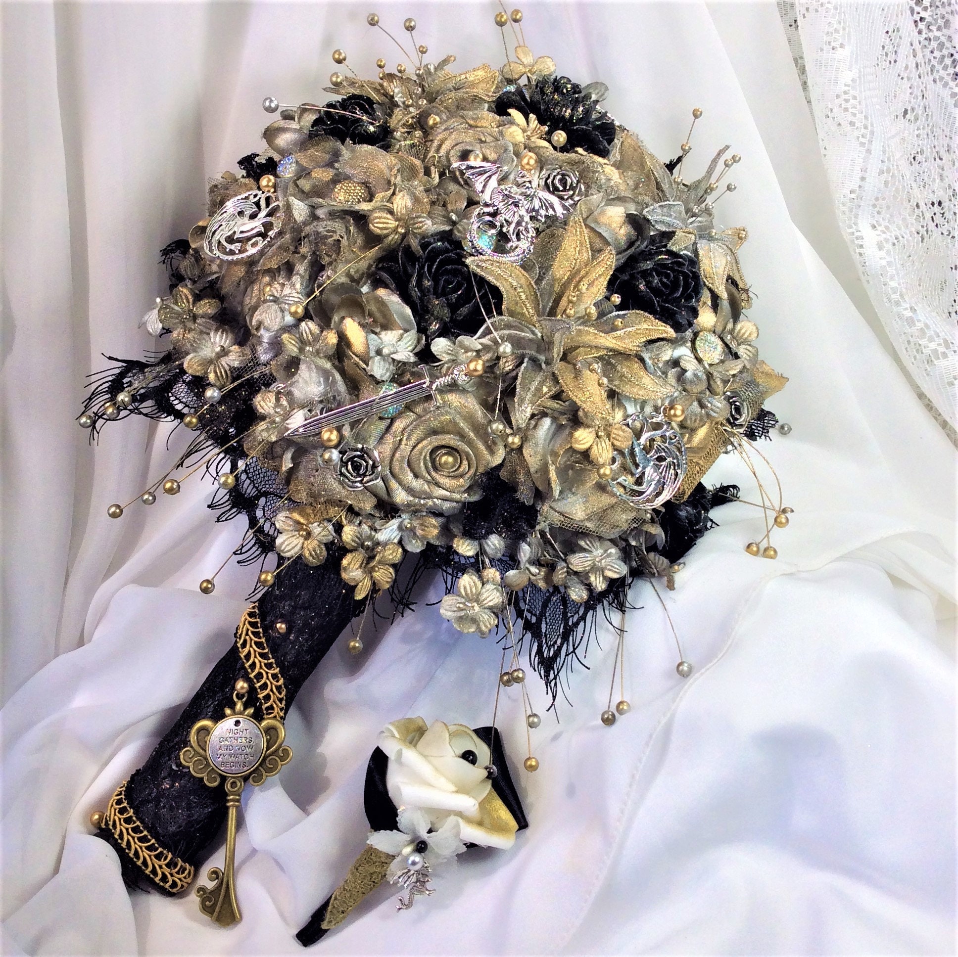 Silver Flower Bouquet