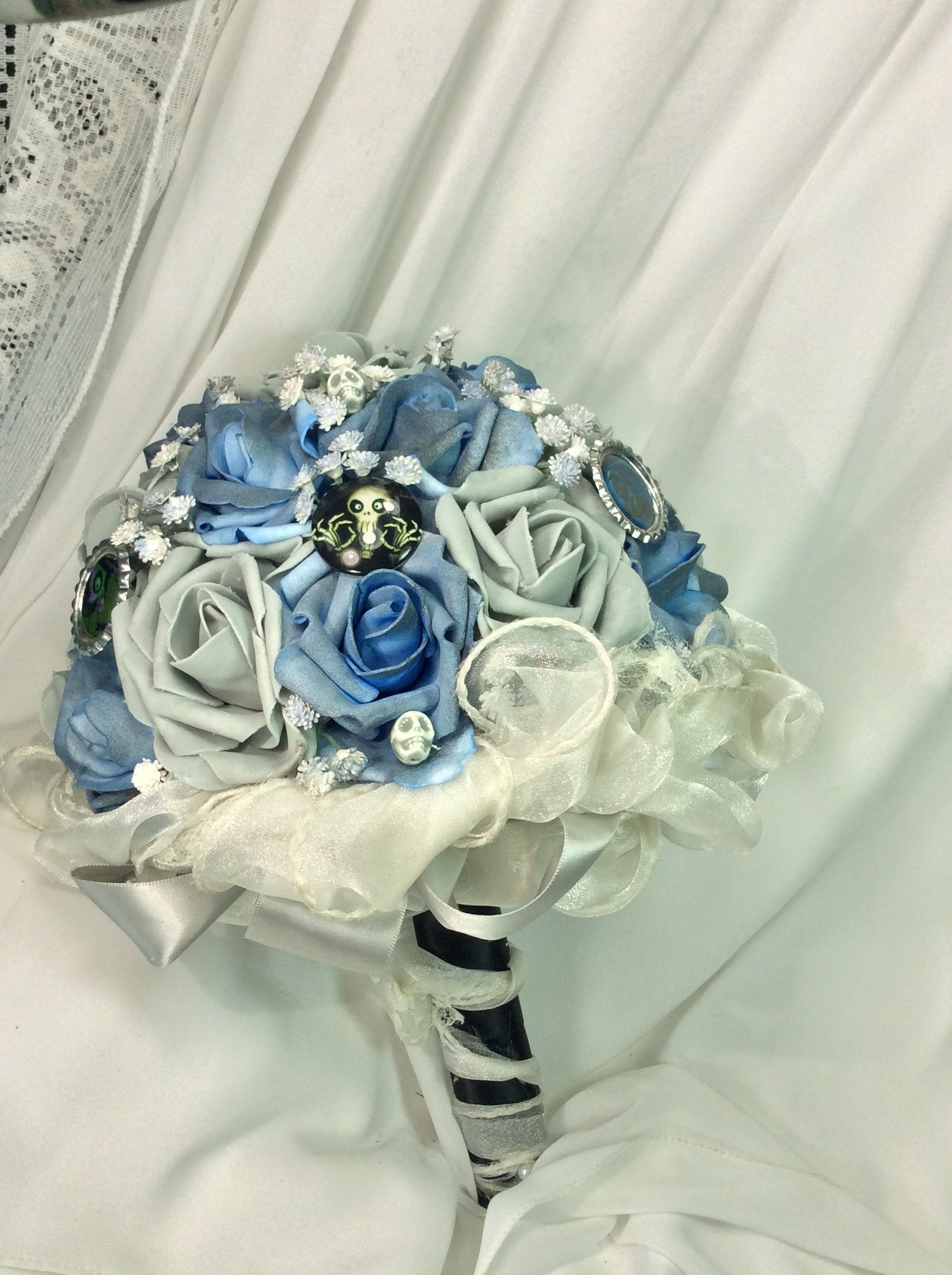 CORPSE BRIDE Wedding Flower Bouquet-Bridal | Etsy