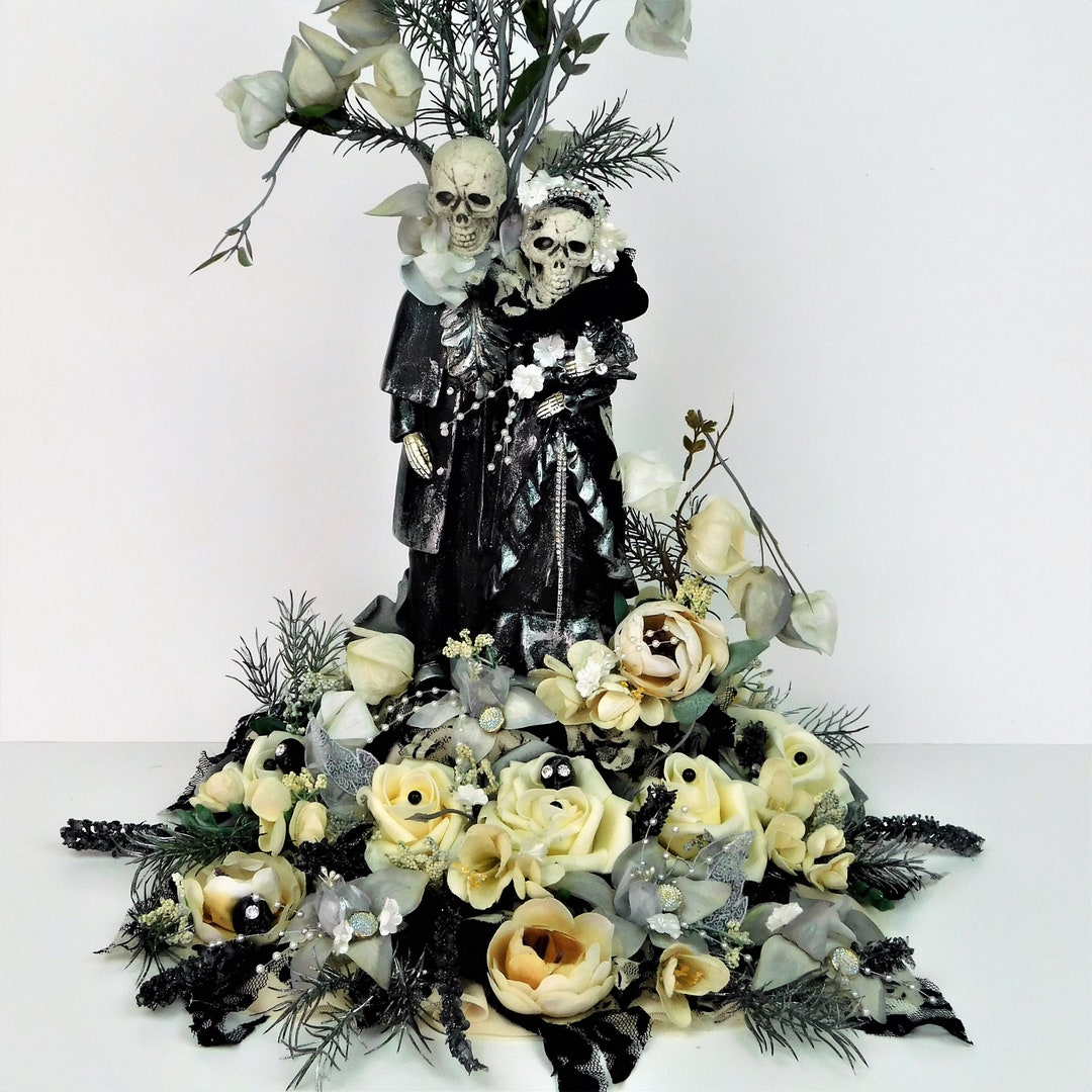 Gothique Bride-Groom Wedding Couple Table Decoration-Skeleton - Etsy France