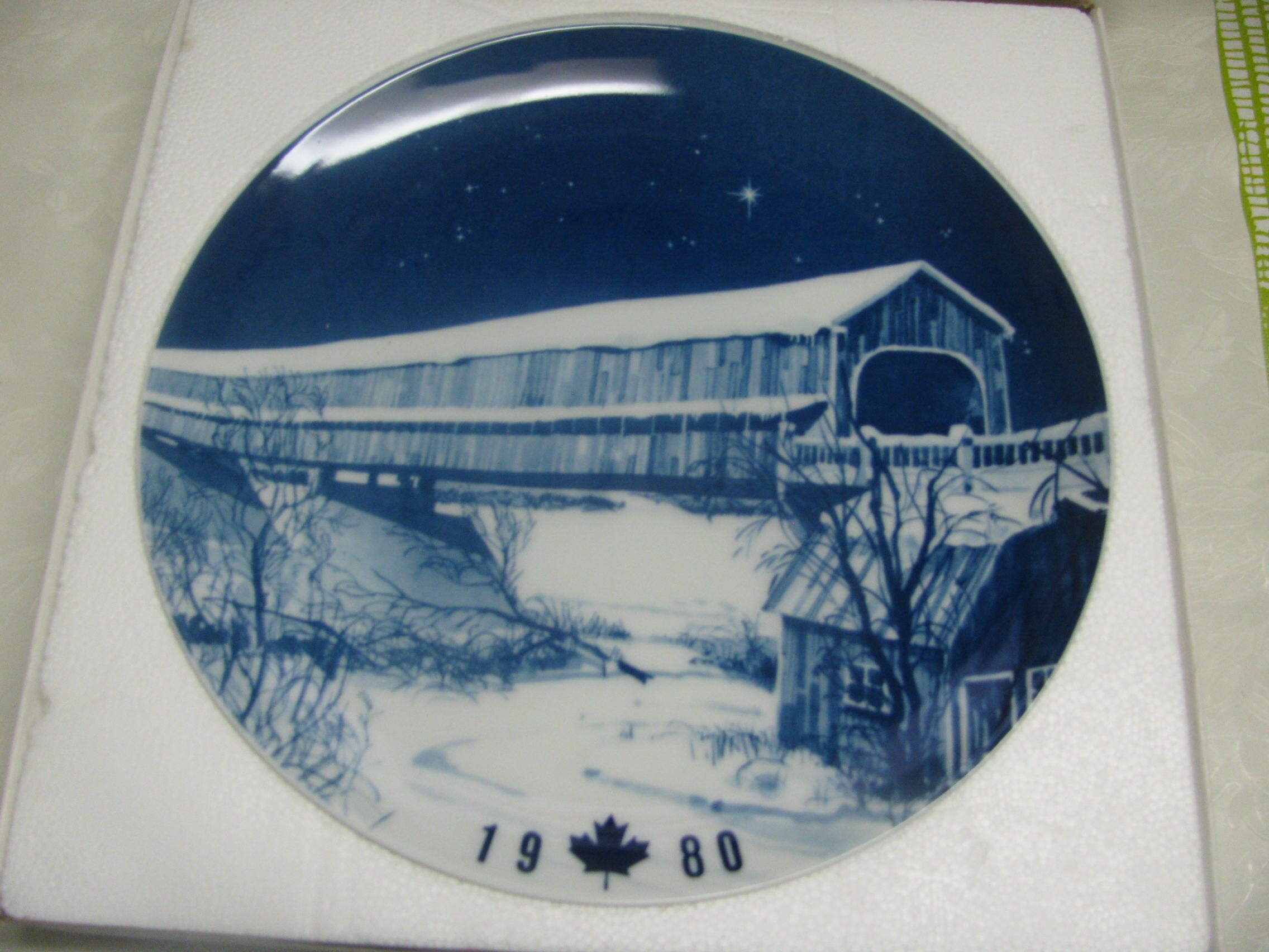 The Covered Bridge at Hartland, Canadian, Collector Plate, 1980 ...