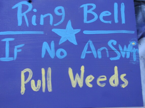 Ring Bell Signs for Your House Personalized and Custom Made. | Etsy