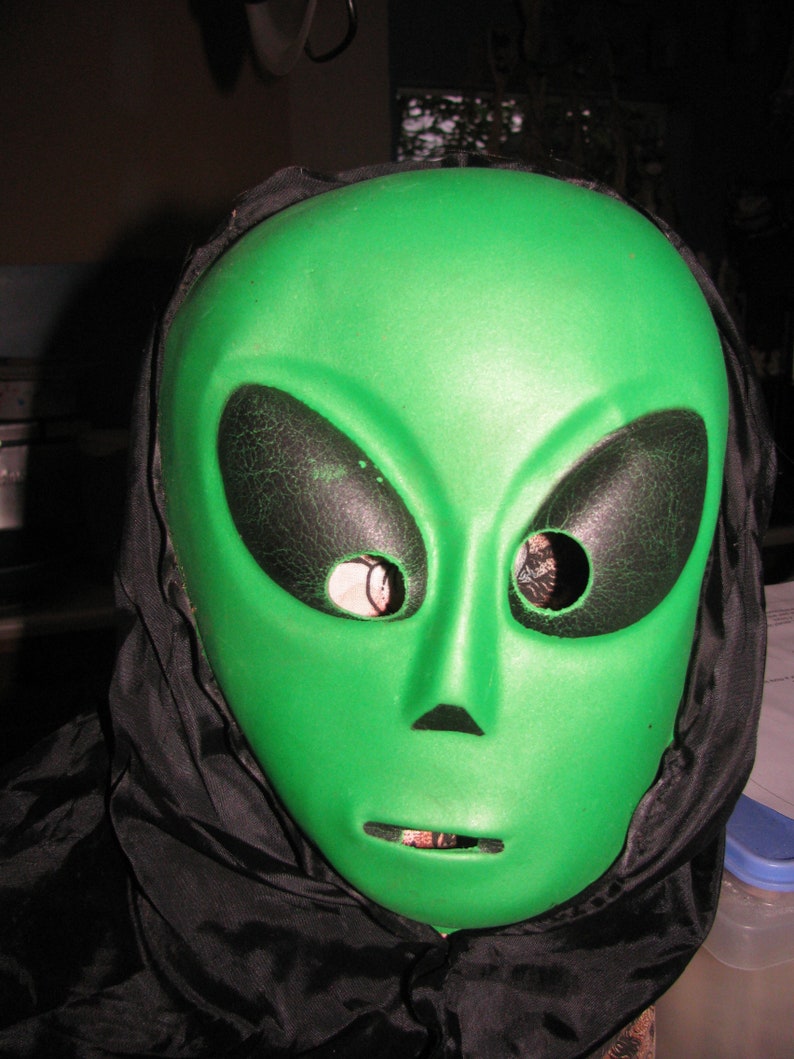 Vintage Alien Mask - Super Scary! - Etsy