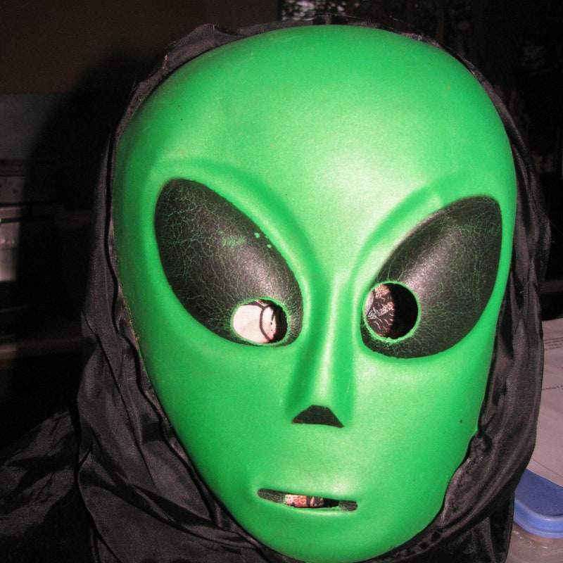 Green Alien Mask - Etsy