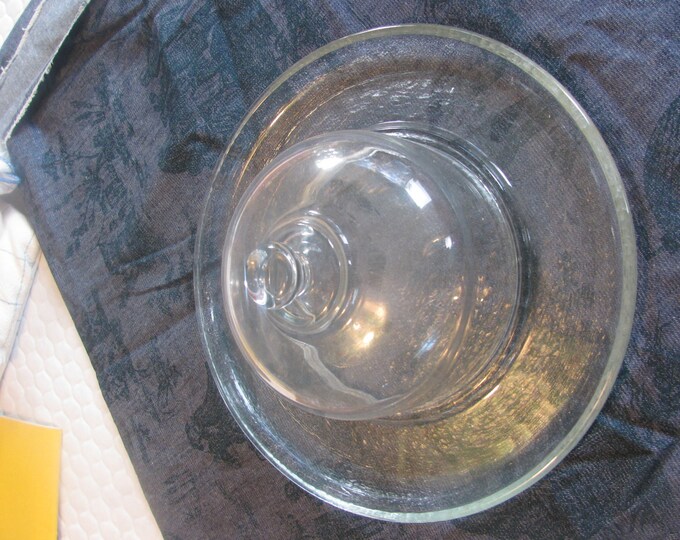 PRINCESS HOUSE CRYSTAL Heritage Cheese and Cracker Tray With Dome ...