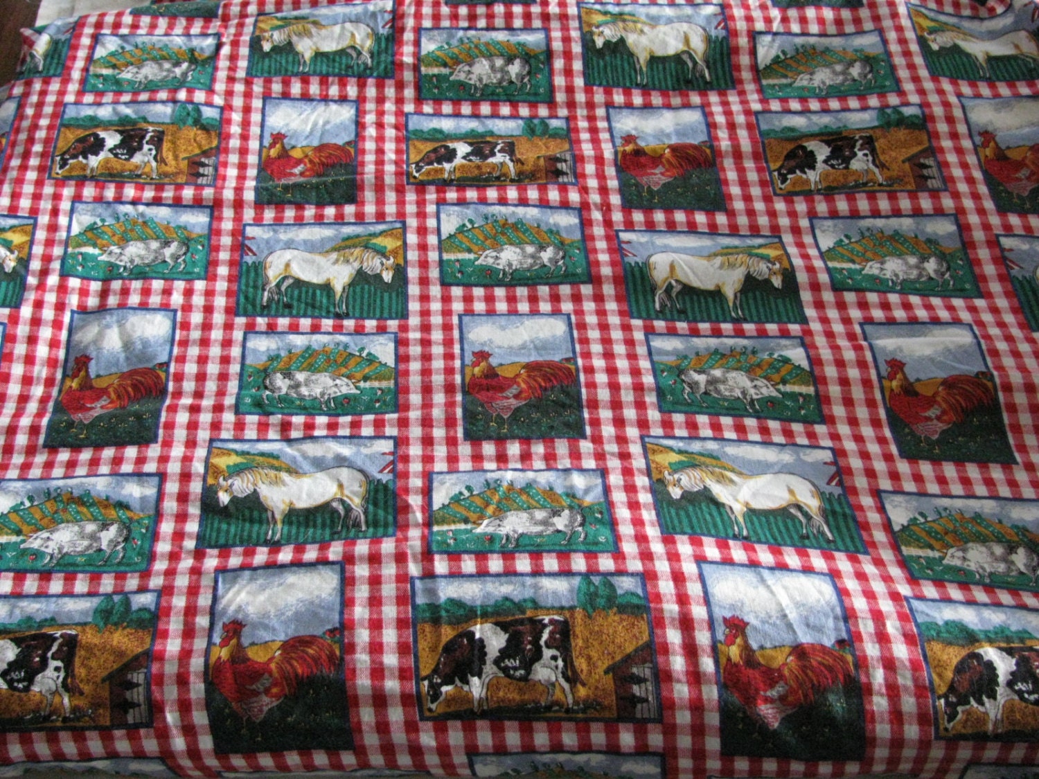 Vintage Country Pattern Fabric - Etsy Canada
