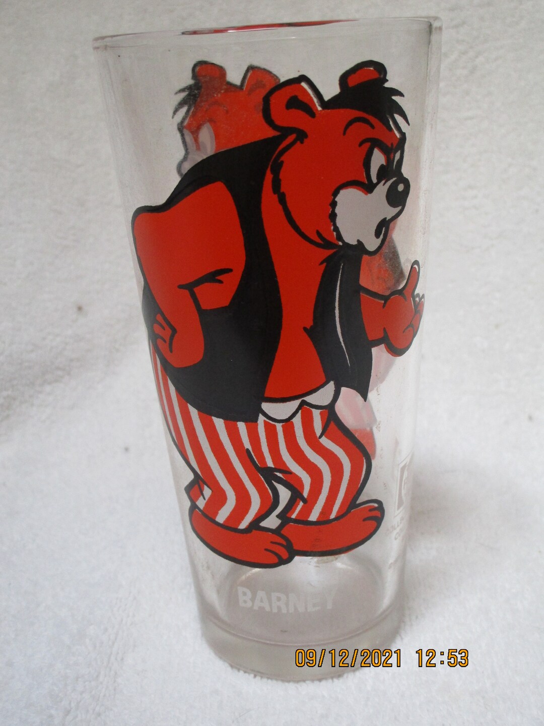 1975 Pepsi Collector Series Barney Glass Image - Etsy