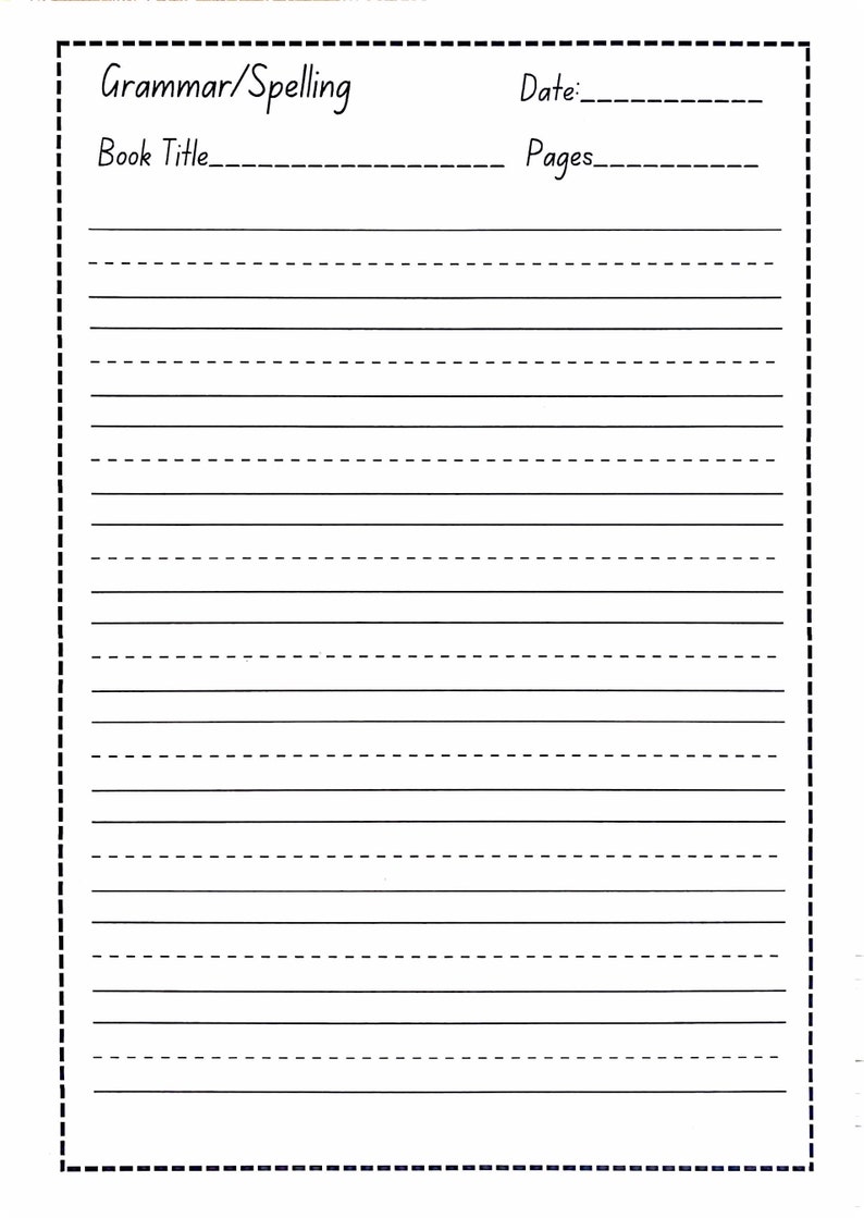 Social Studies/history Primary Lines Notebook Pages - Etsy