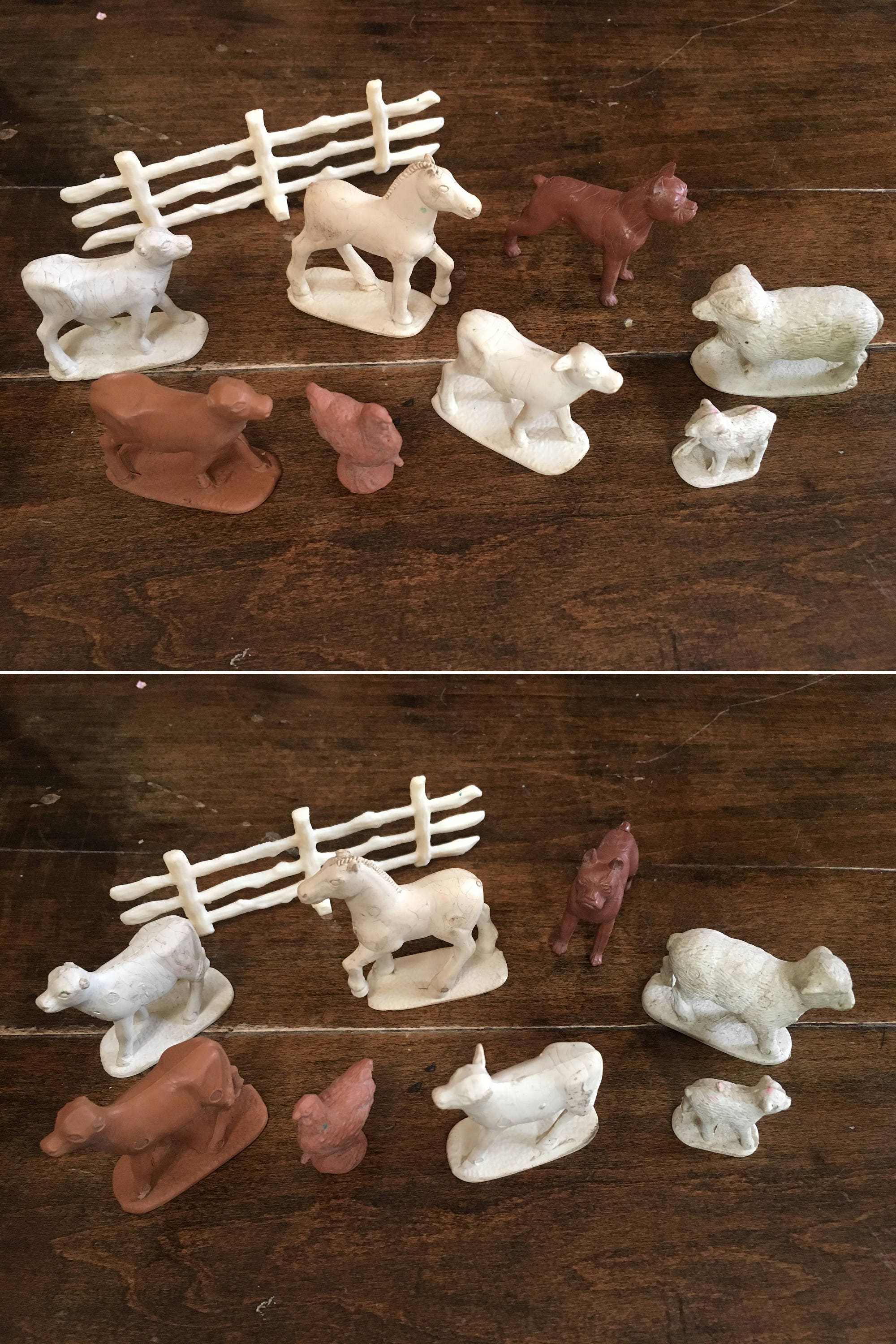 Toys Toys & Games Tim Mee Toys 60s Hollow Body Rubber Farm Animals Made ...