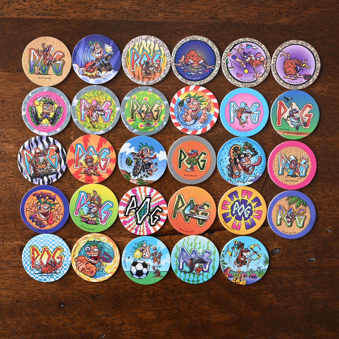World Pog Federation the Game Numbered Pogs 29 Total Pogs, All Unique ...