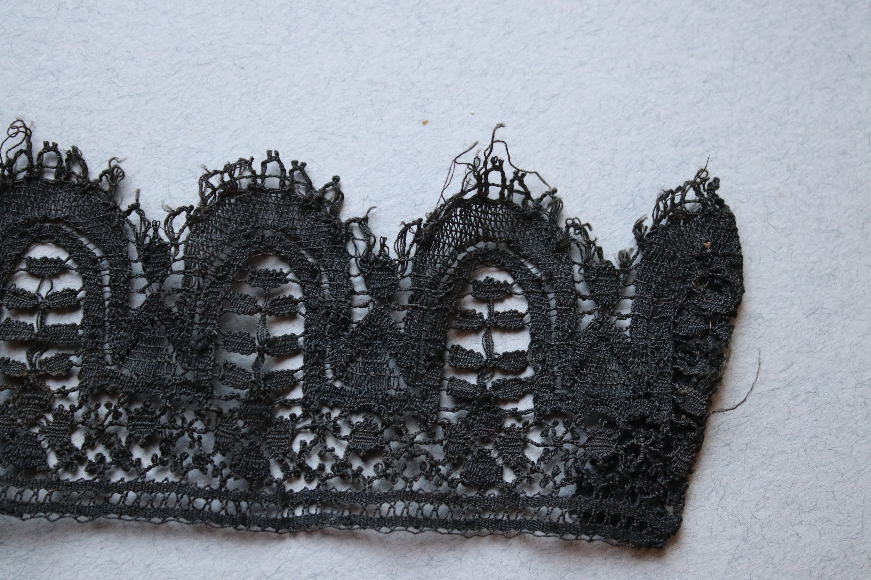 Victorian Era Black Lace Trim