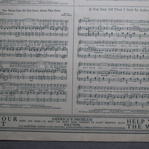 WWI Era Sheet Music: we'll Do Our Share While You're Over There - Etsy