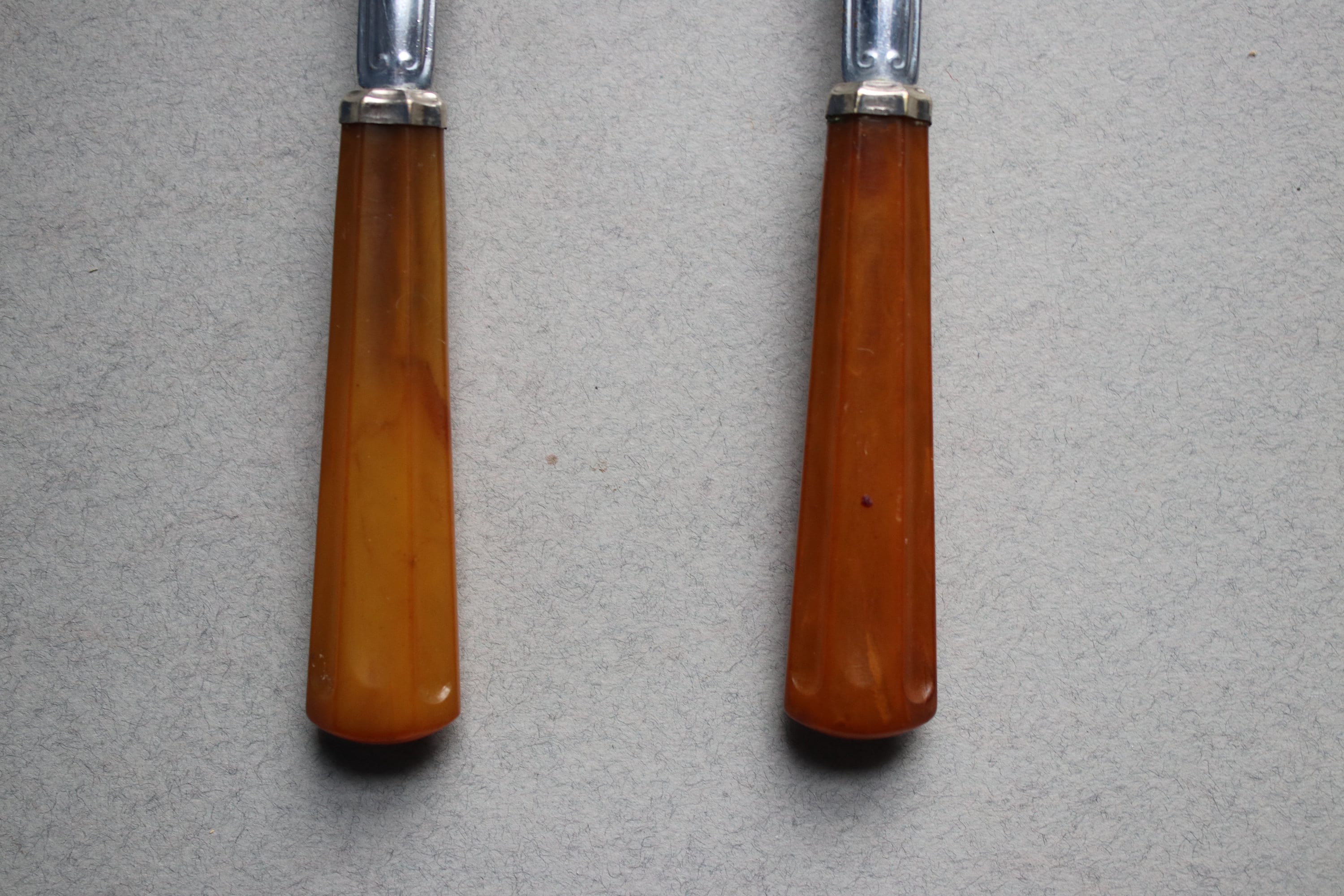 Serving Spoons with Bakelite Handles