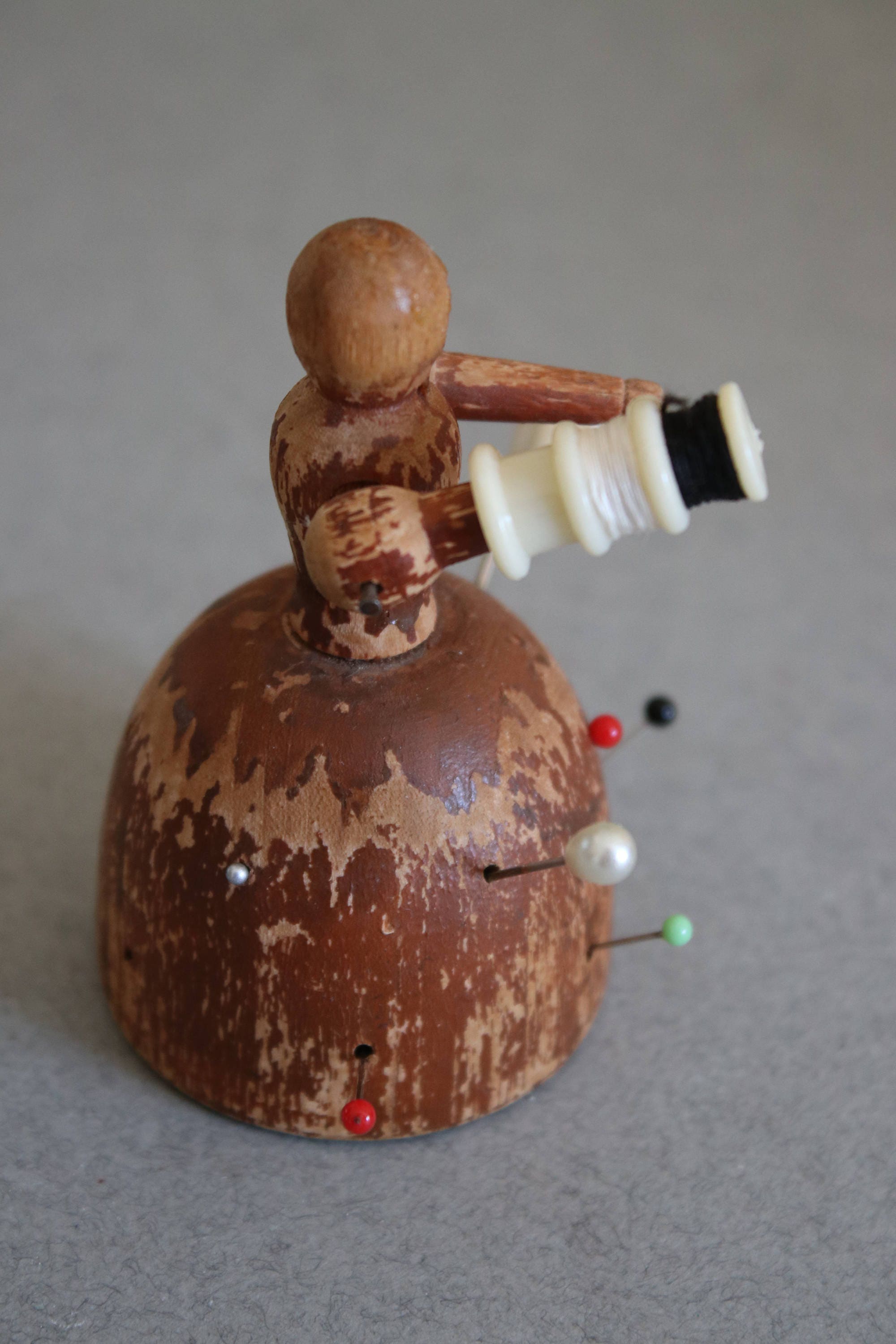 Primitive Wooden Pin Doll