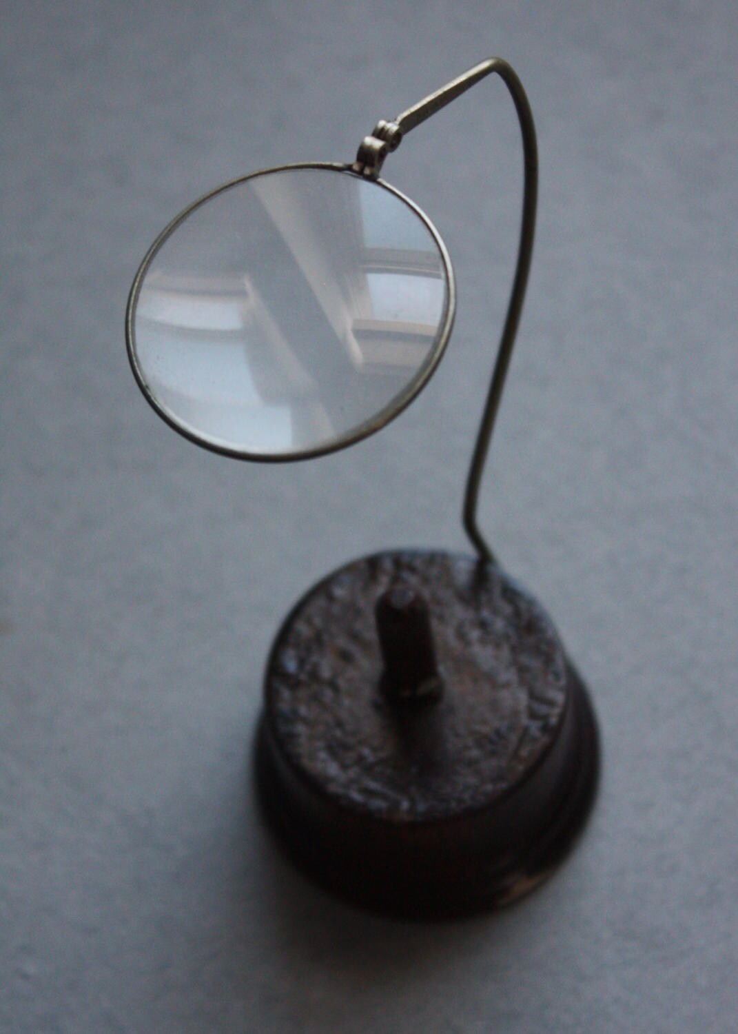 Antique (Possibly) or Early Magnifier, Needle Threader and Spool Holder