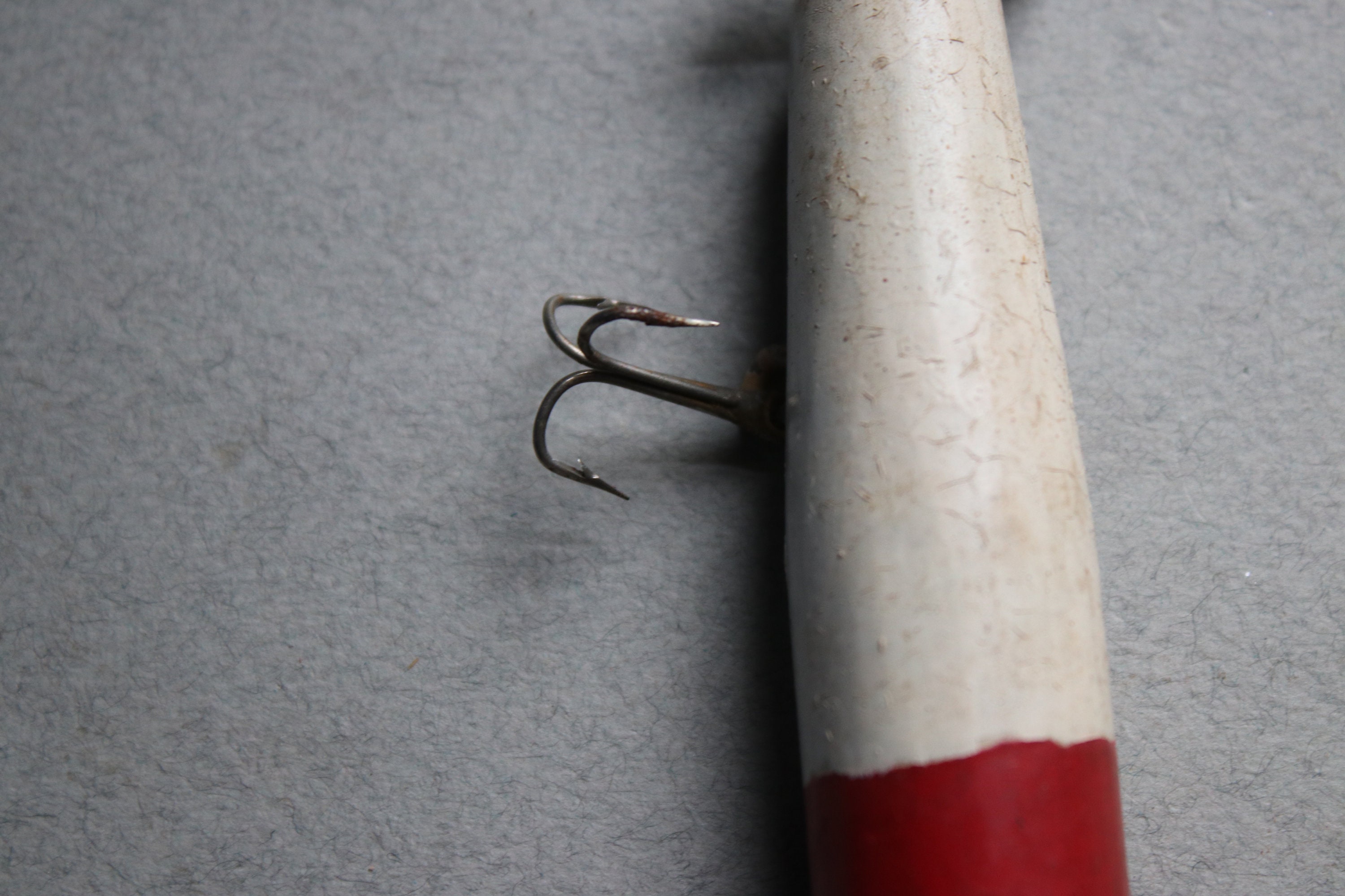 Vintage Red and White, Wooden Fishing Lure
