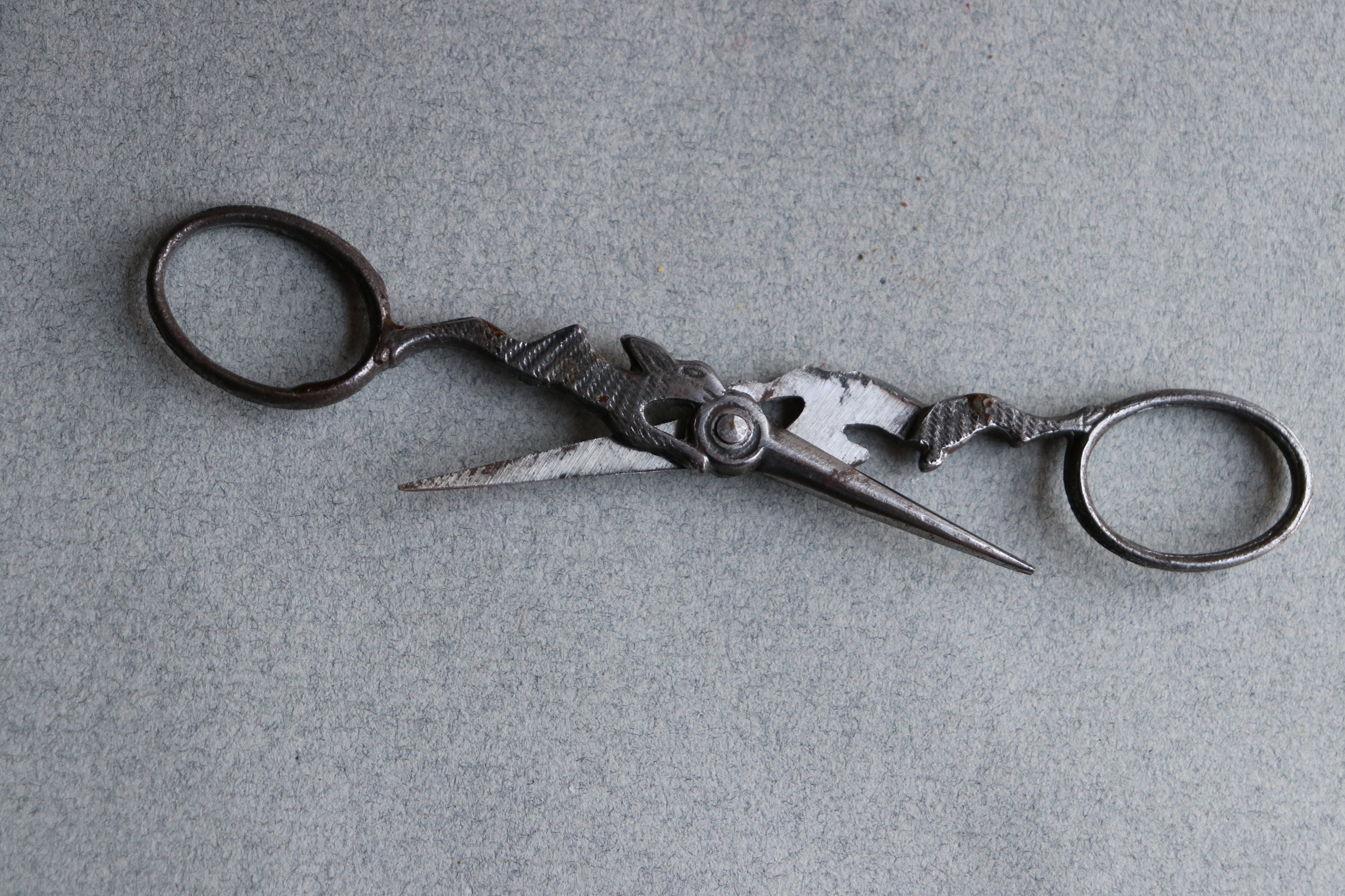 Antique, French, Rabbit Scissors