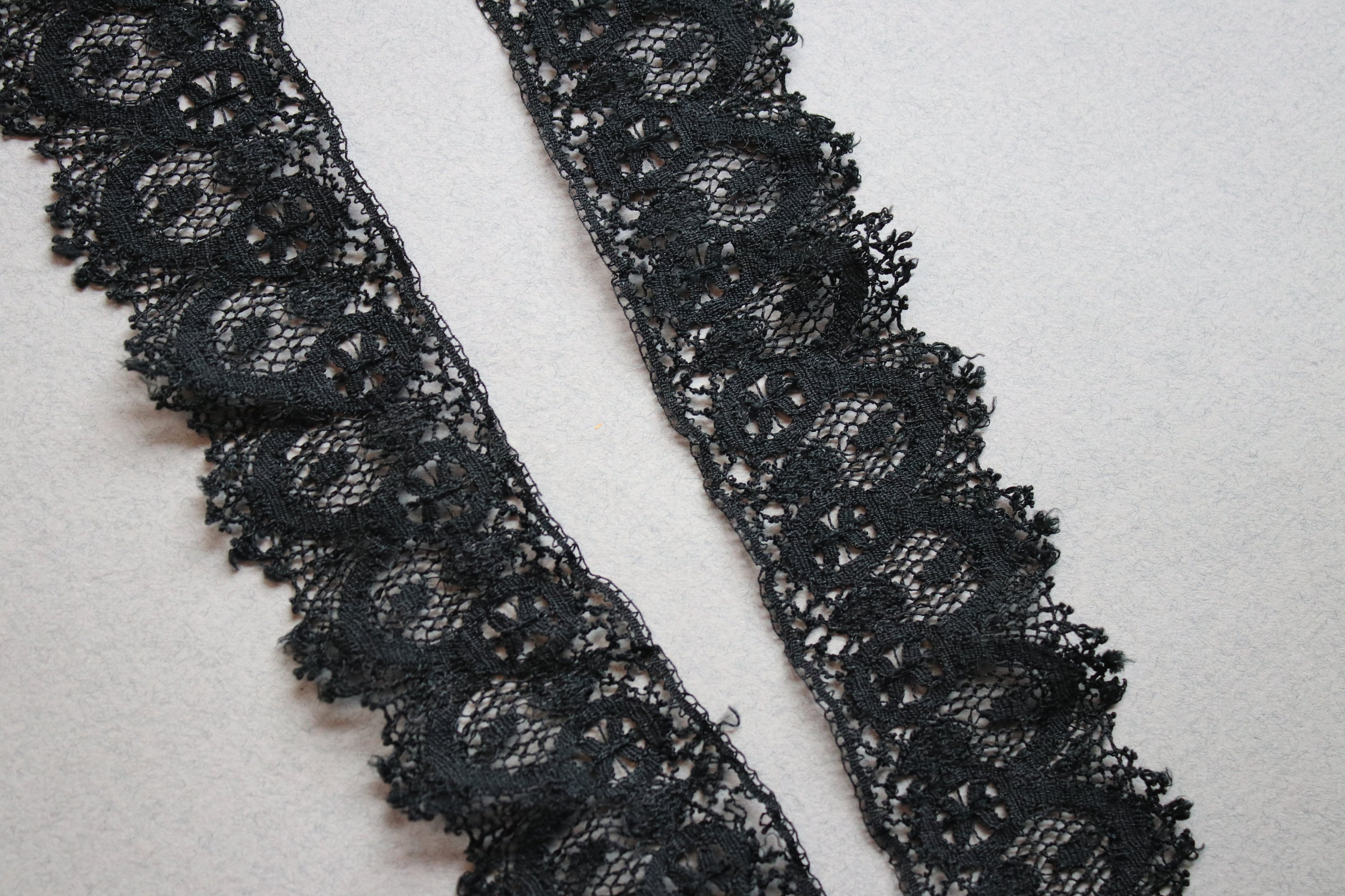 Victorian Era Black Lace Trim