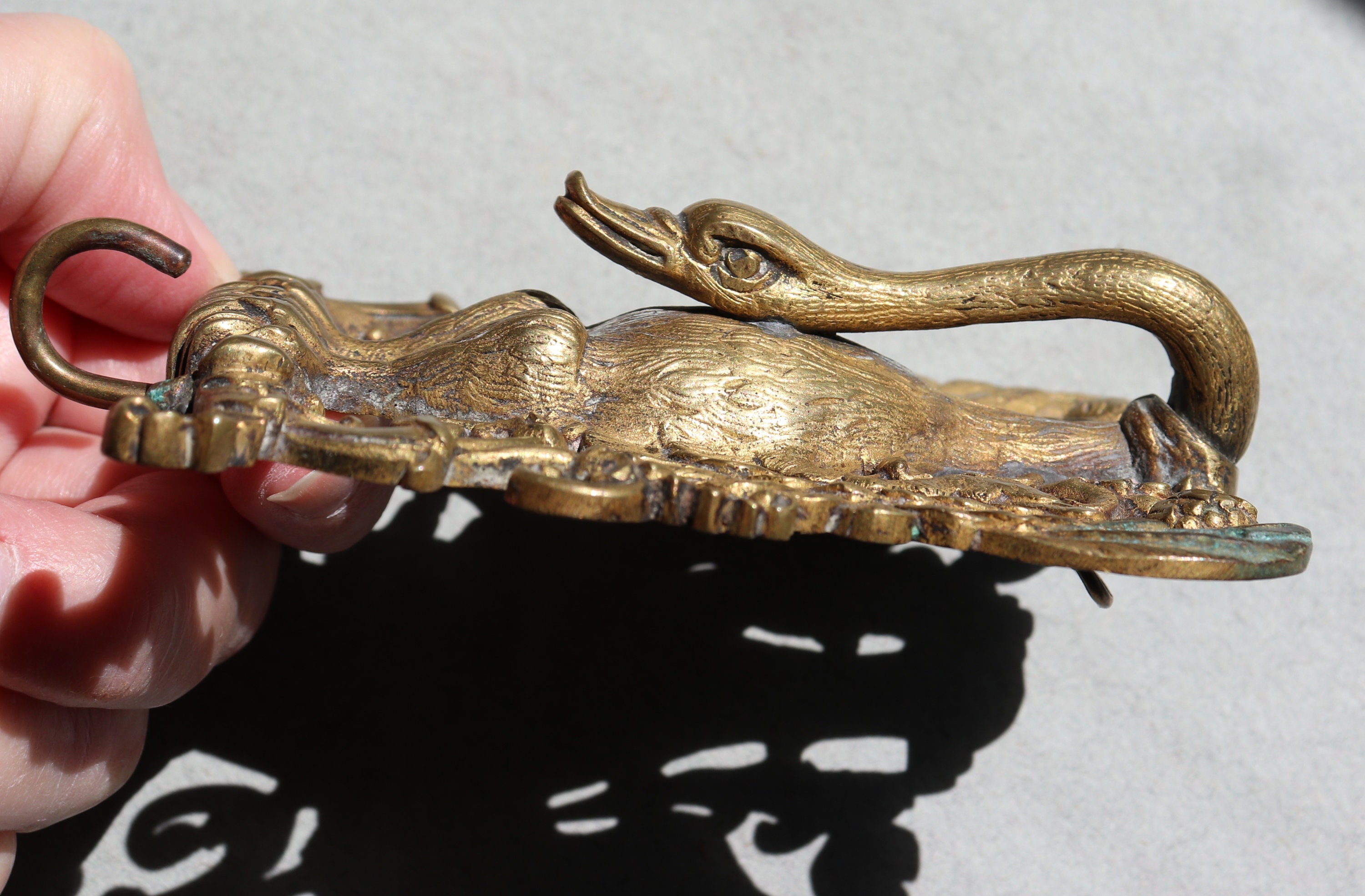 Brass Goose Key Holder