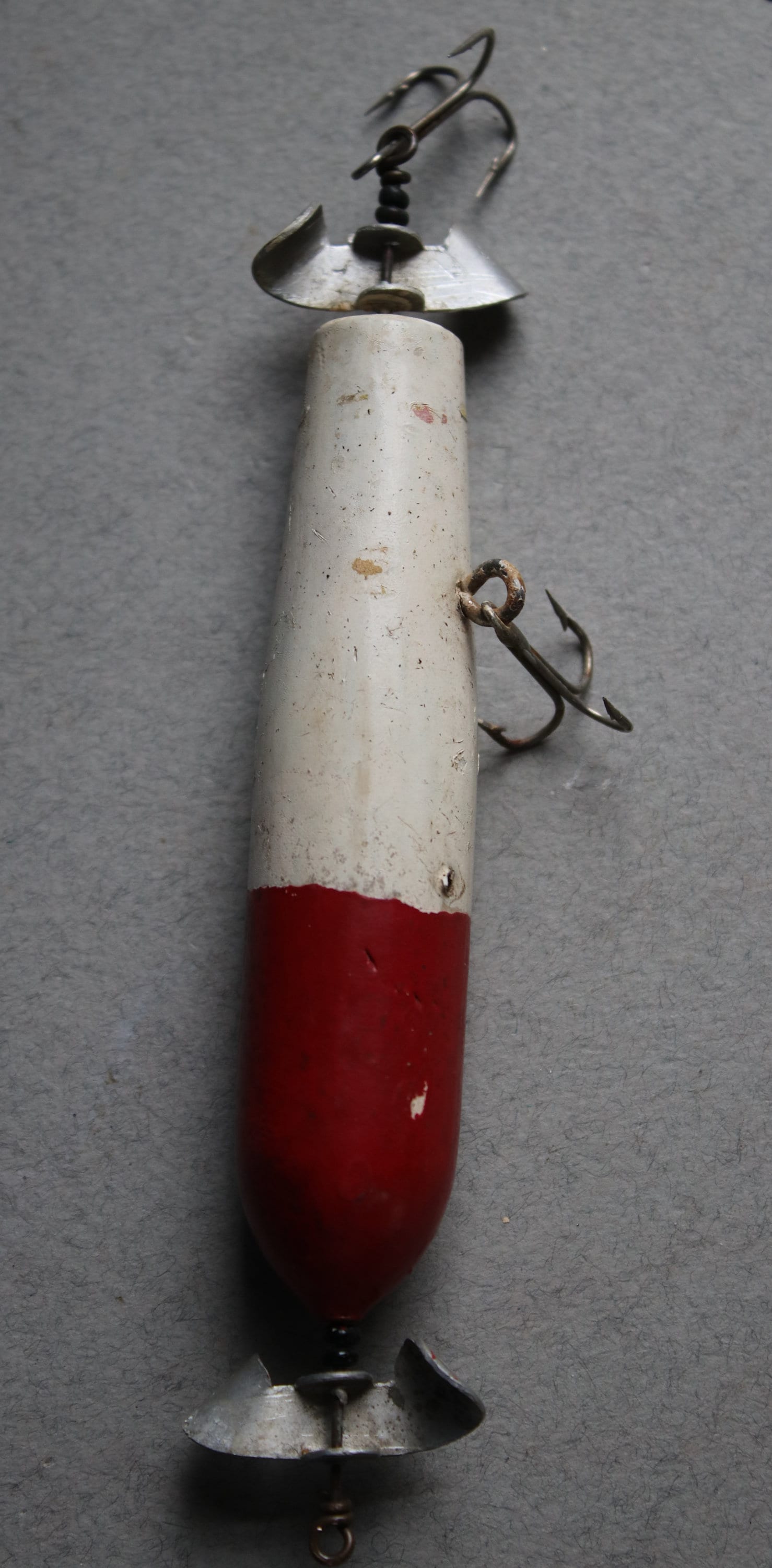 Vintage Red and White, Wooden Fishing Lure