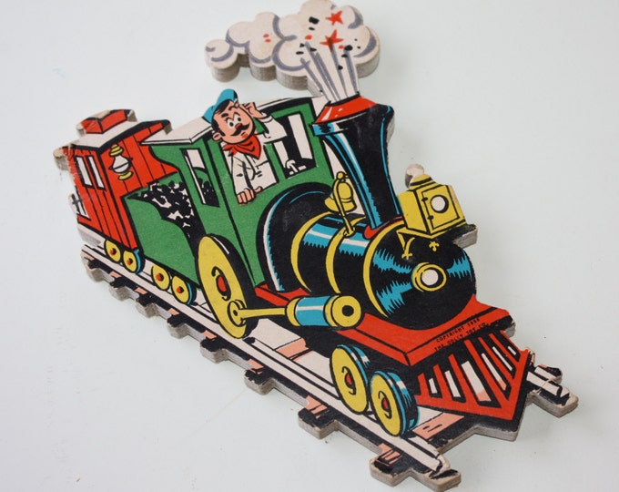 1950s Dolly Toy Company Train Pin-up - Etsy