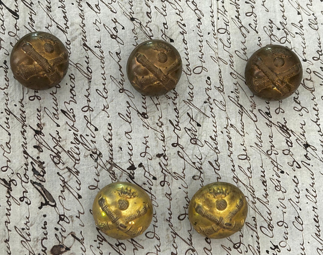 Maurice Bourdon, Paris Buttons for the French Artillery, Third Republic ...