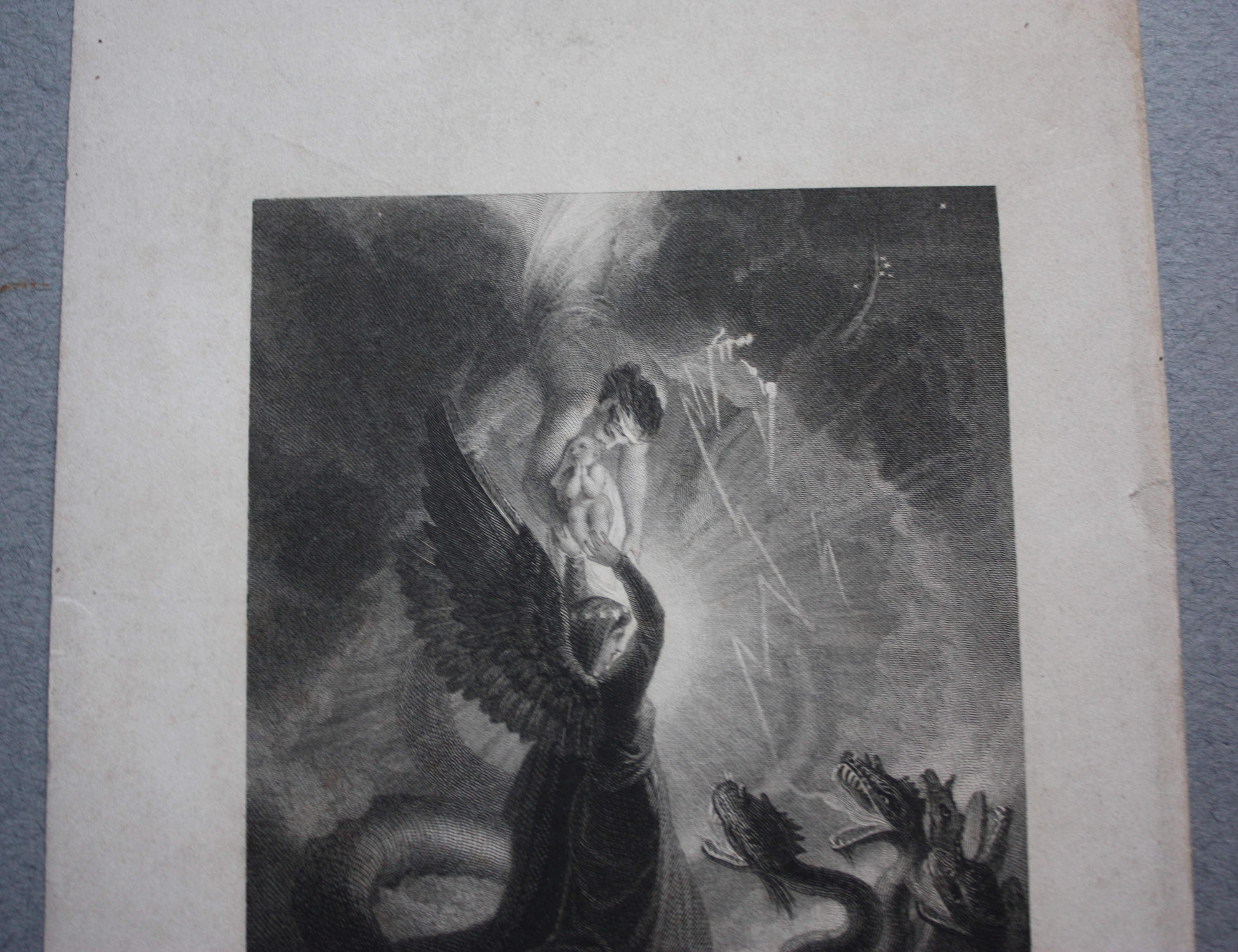 Circa 1830s Print from Copper Engraving Good Angels, Painted by H ...