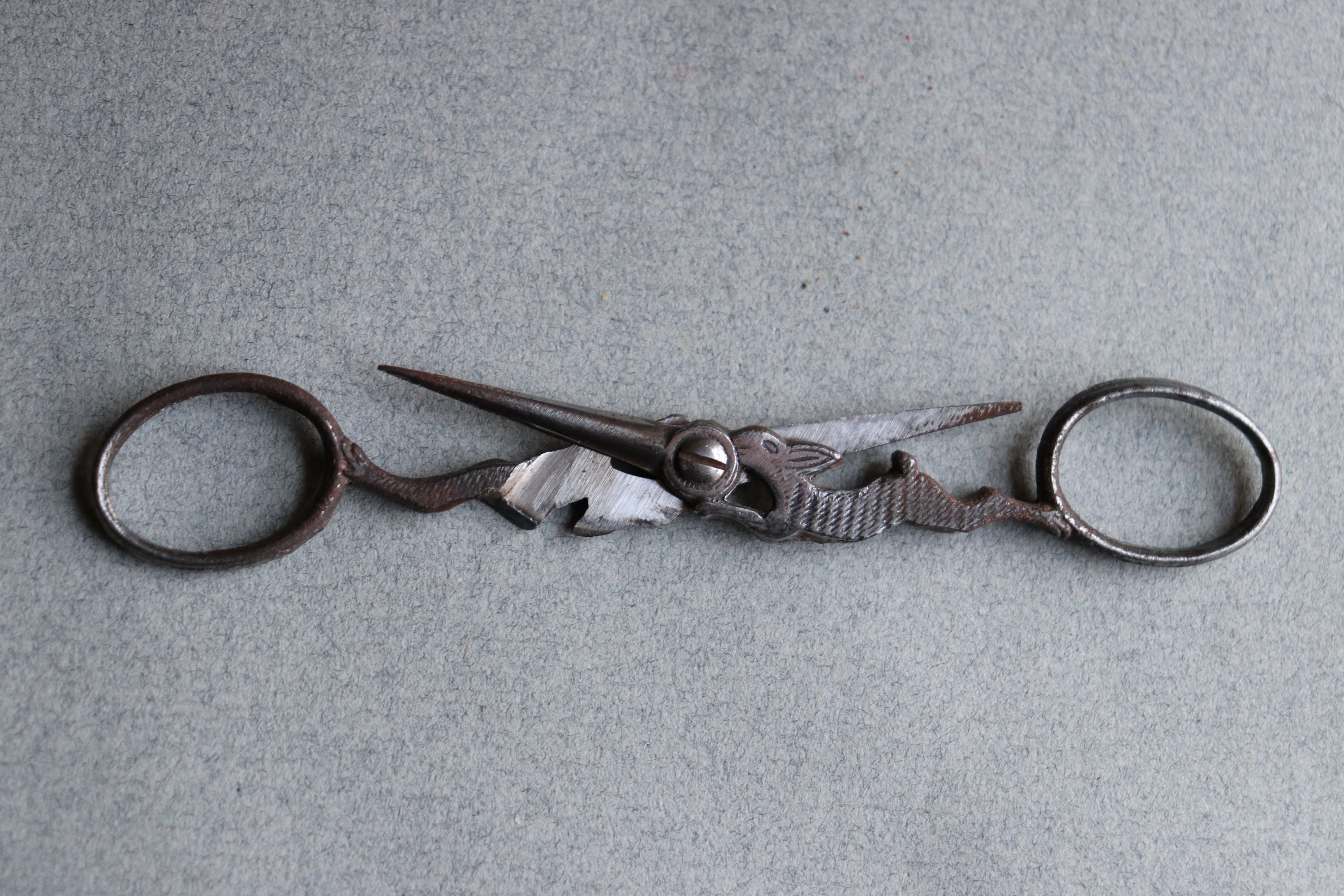 Antique, French, Rabbit Scissors