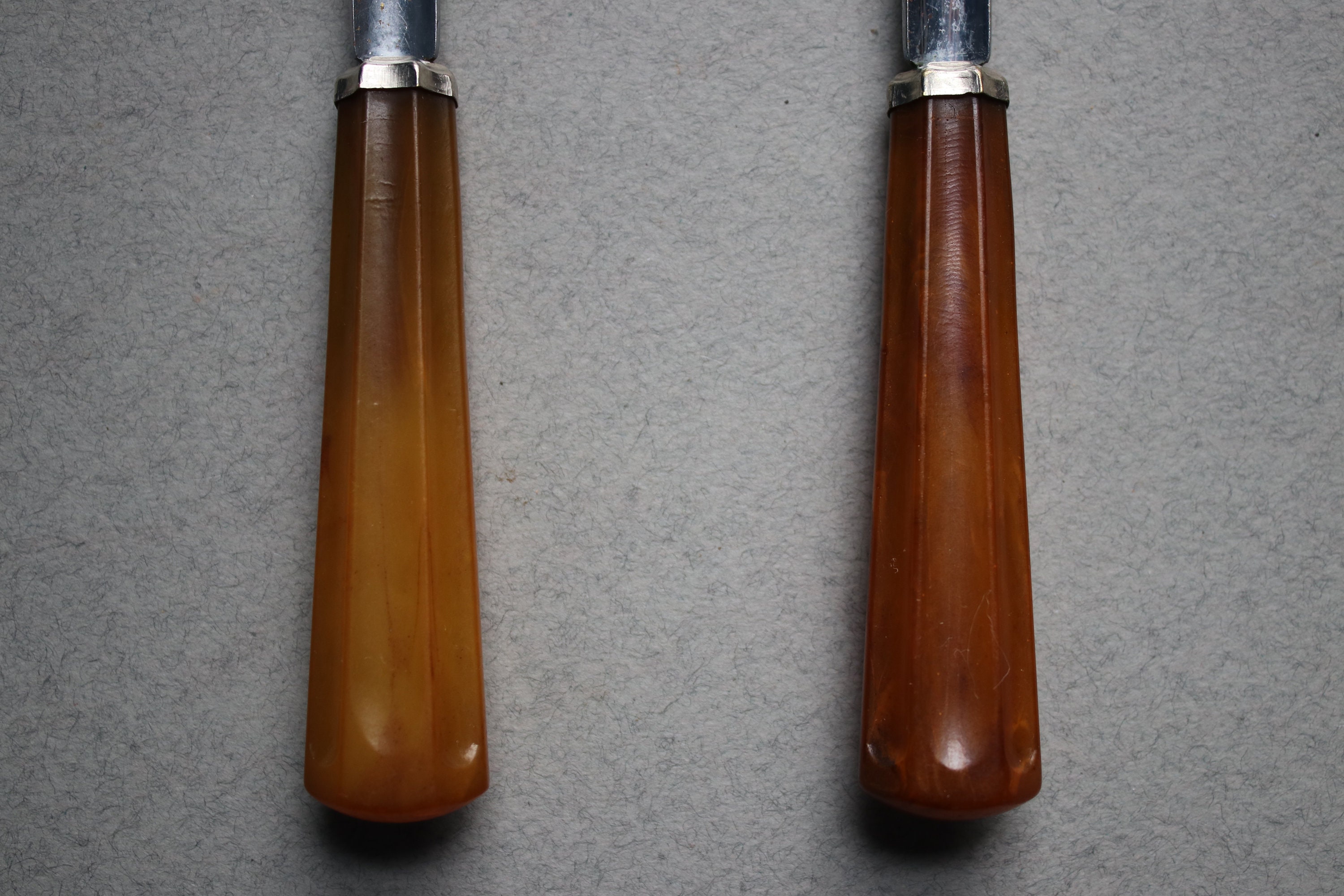 Serving Spoons with Bakelite Handles