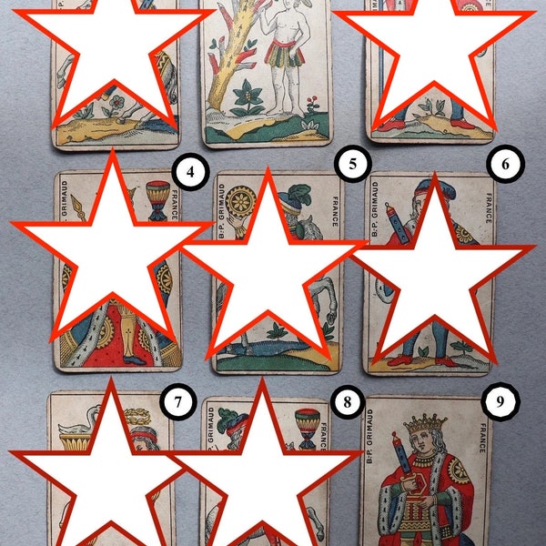 French Antique Playing Cards - Etsy