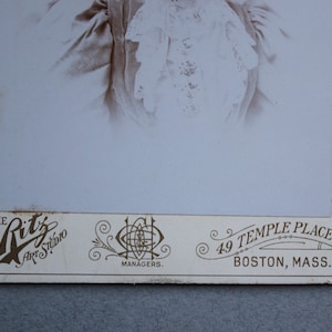 Cabinet Card by the Ritz Art Studio of Boston - Etsy