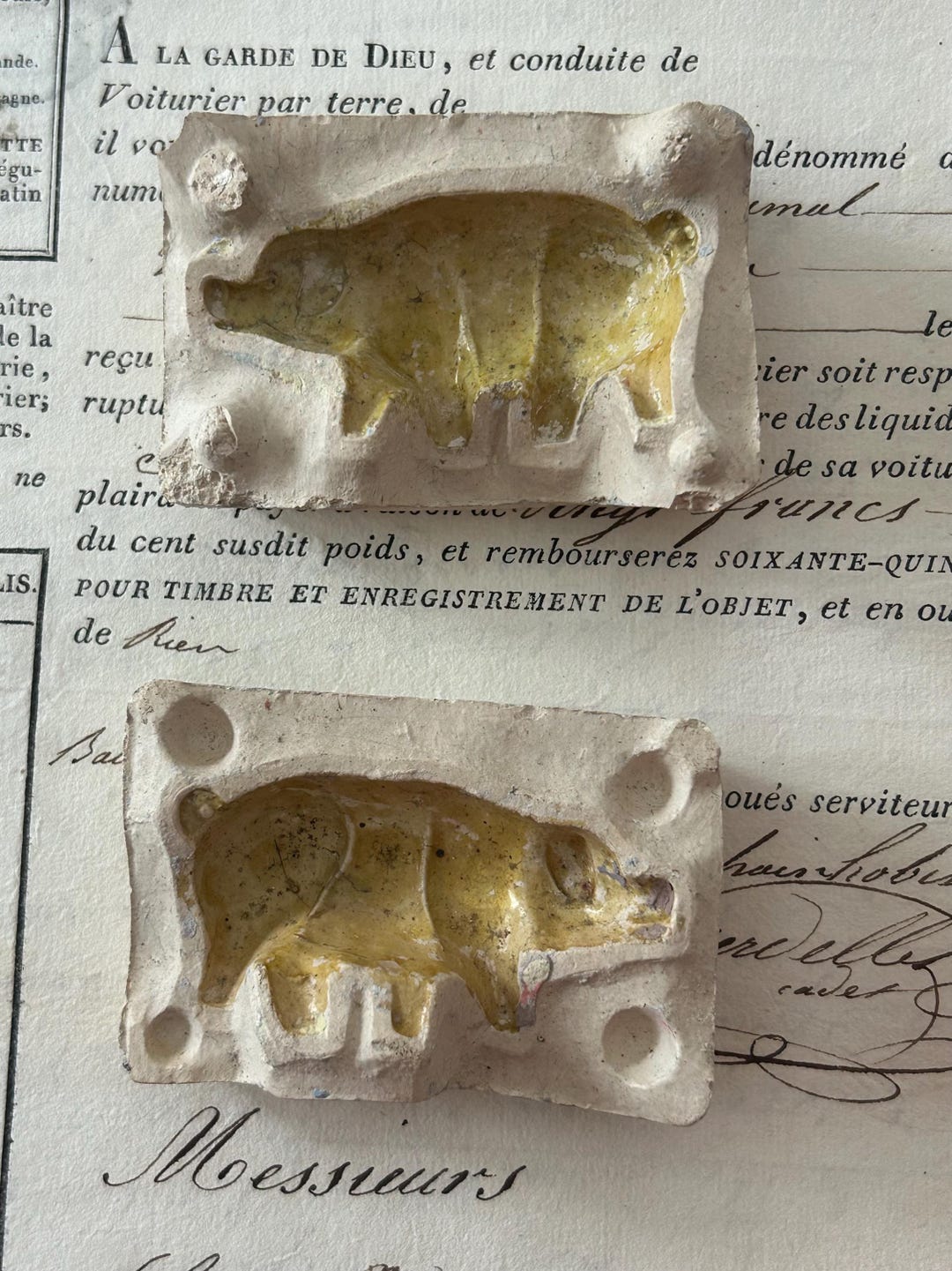 Marzipan/toy Mold (pig and Dog/wolf Available), Circa 1920s-1940s - Etsy