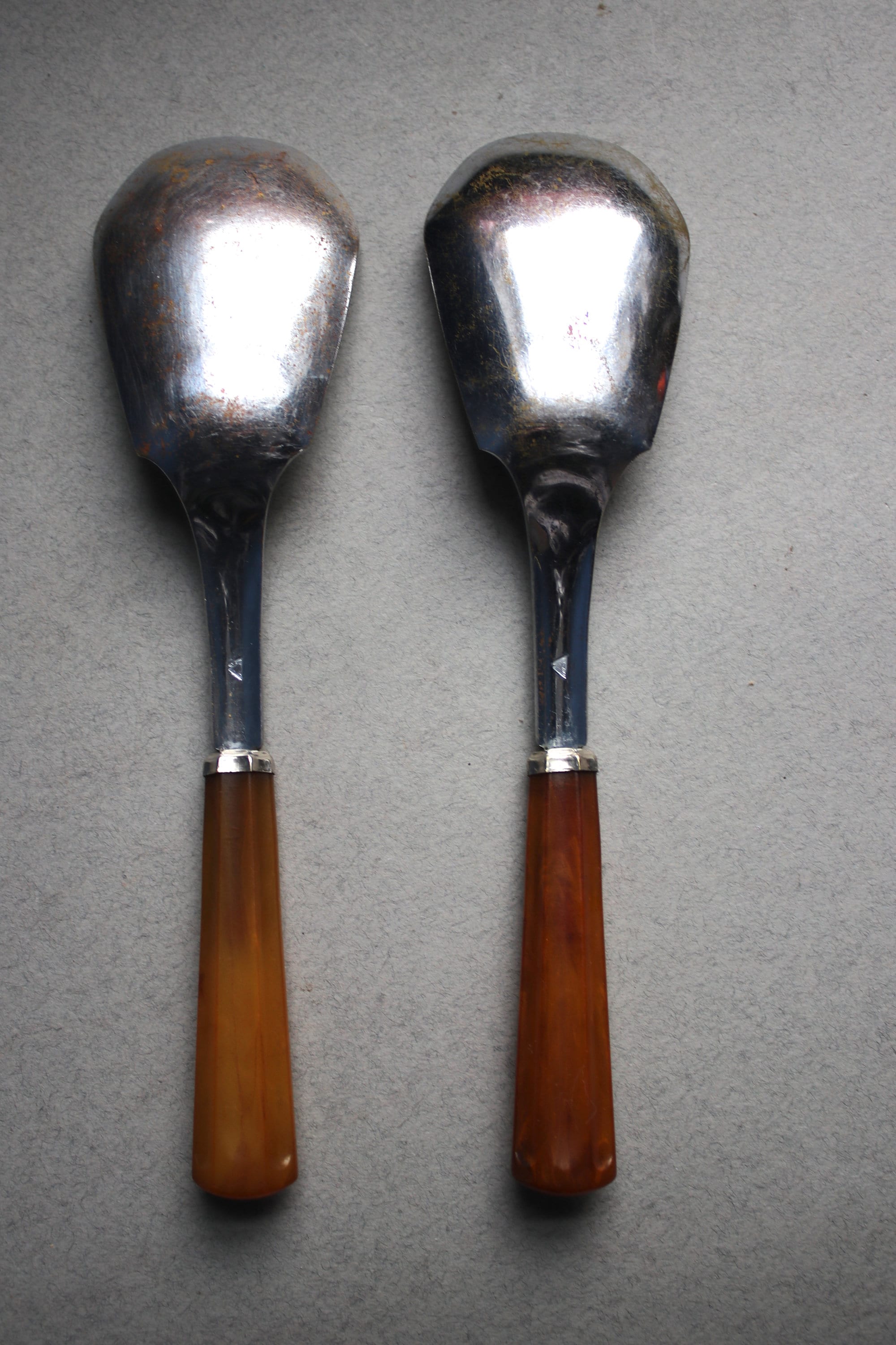 Serving Spoons with Bakelite Handles