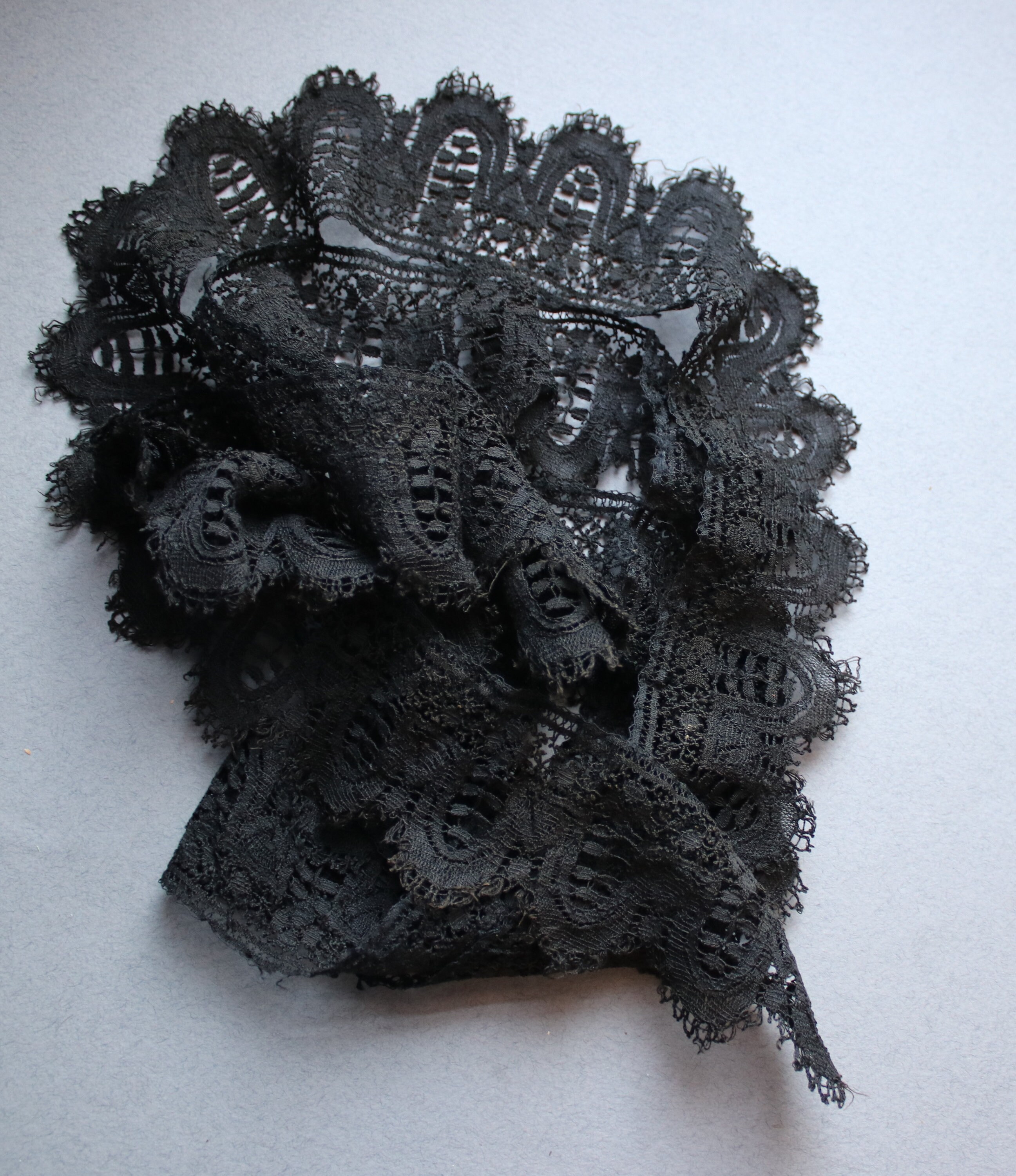 Victorian Era Black Lace Trim