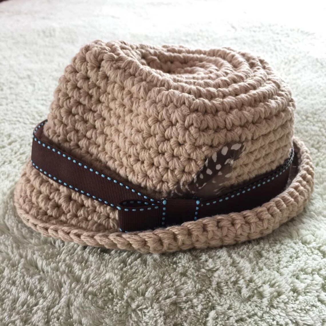 Fedora Hat Made-to-order Crochet Fedora Hats for Babies - Etsy