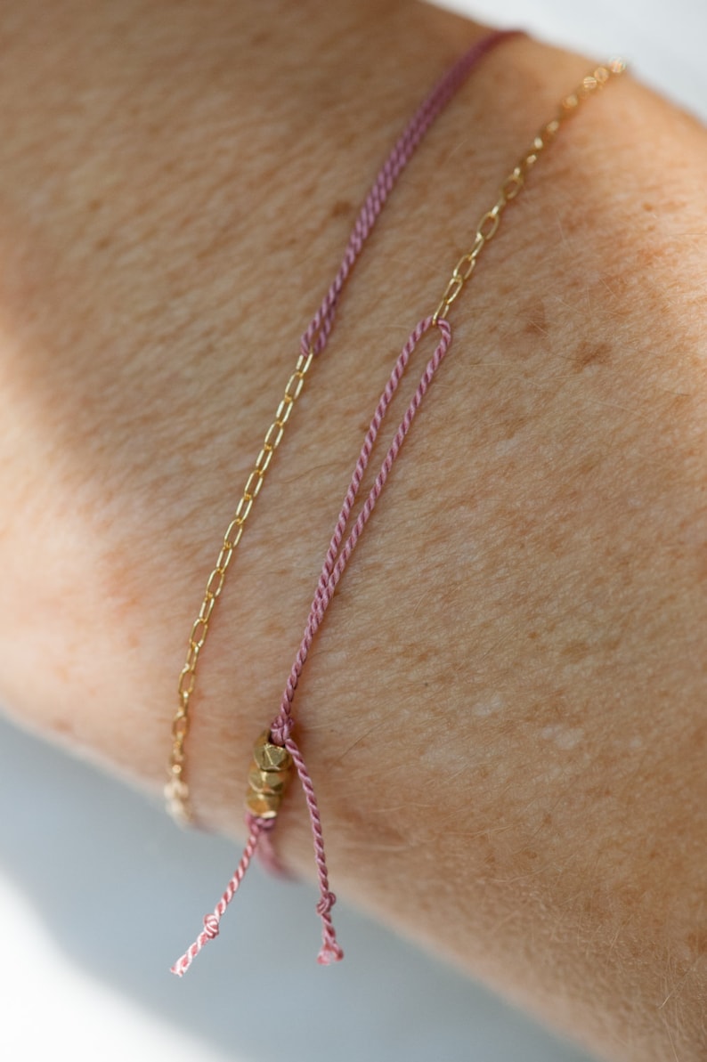 Pink String Bracelet/ Proceeds to PLAY FOR PINK to Support - Etsy