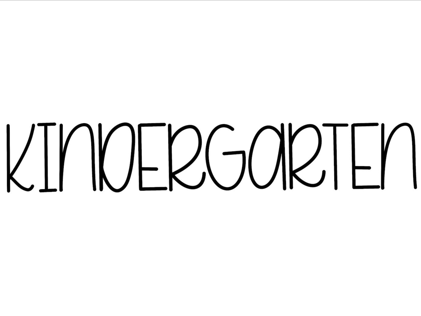 Kindergarten SVG PNG JPG - Etsy