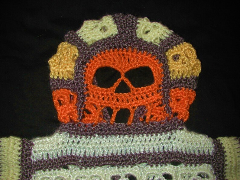 PDF 18 Mo to 2T Bone Head Creepy Skull Hoodie - Etsy