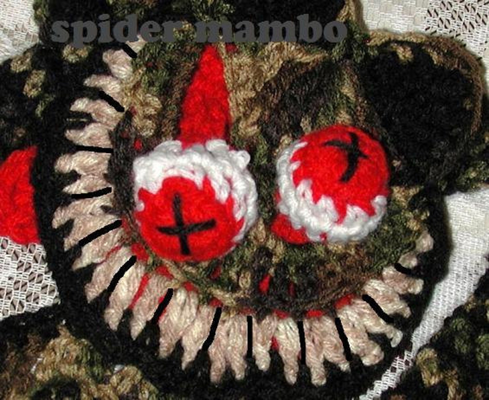 PDF Flat Cat Zombie Scarf Pattern - Etsy