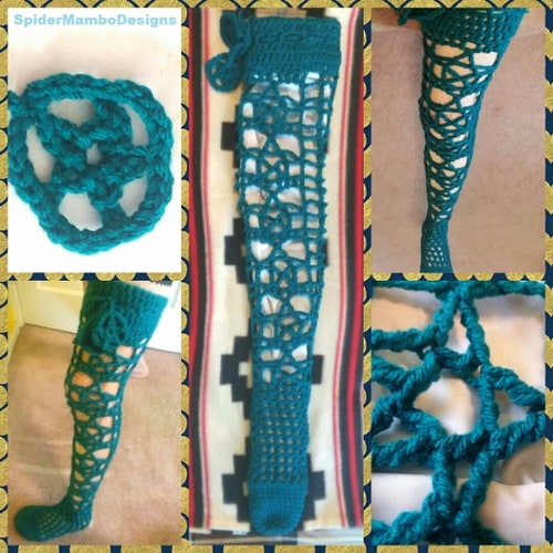 PDF Crochet Pattern Floating Diamonds Thigh High Stockings - Etsy