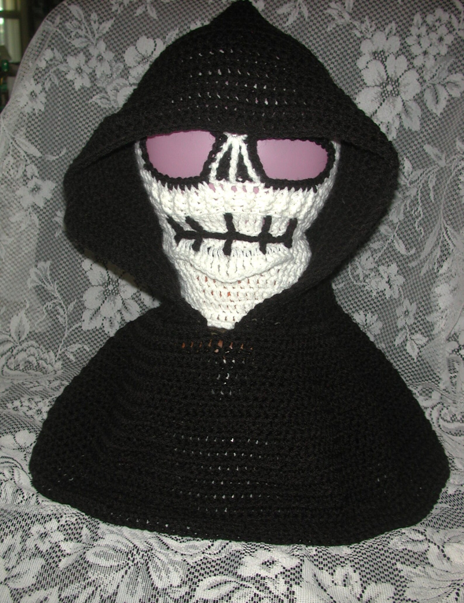 PDF Grim Reaper or Sugar Skull Ski Mask With Hood Pattern - Etsy