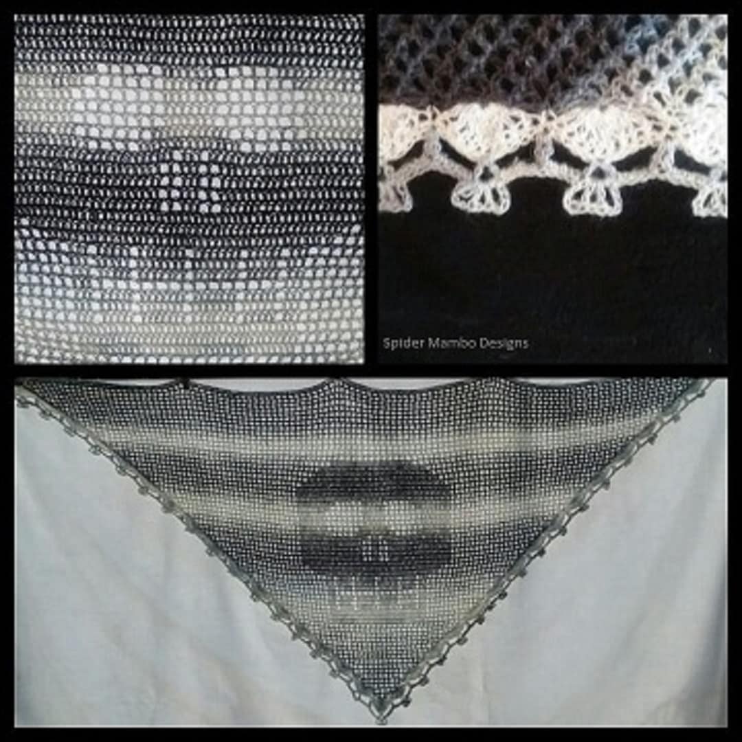 PDF Filet Crochet Skull Shawl - Etsy