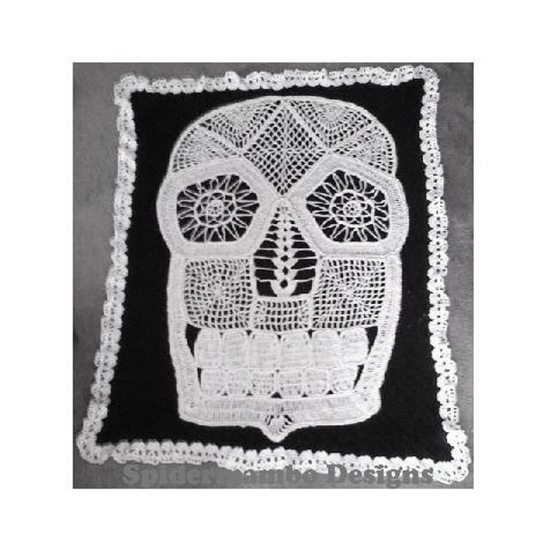 PDF Skull Applique Afghan Crochet Pattern - Etsy