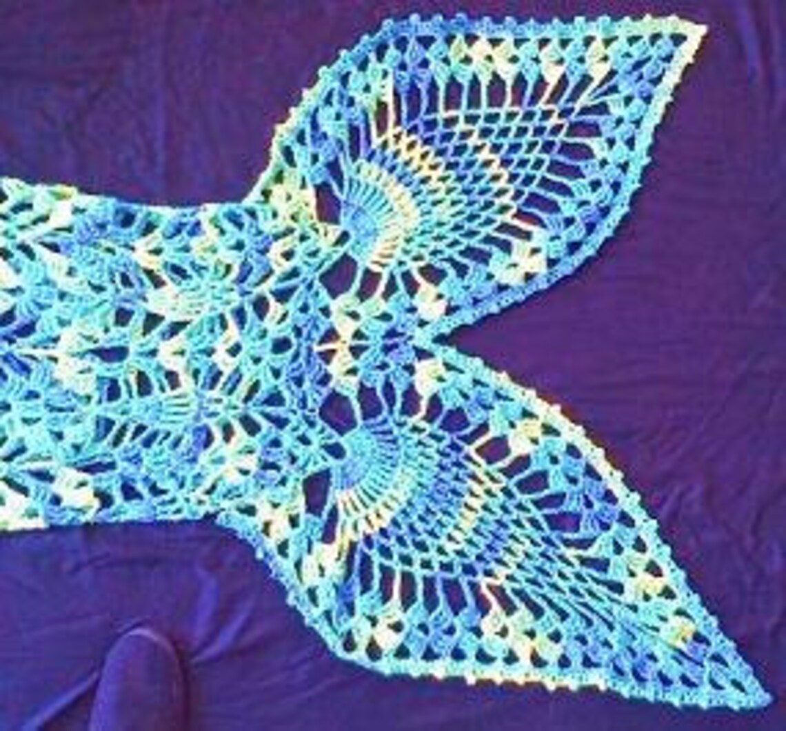 PDF Tropical Mermaid Tail Crochet Pattern Includes Sizes From Infant to ...