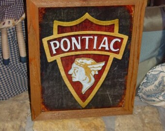 Vintage Pontiac Metal Sign - Etsy
