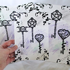 Witchcraft Key Art Print, Hecate Key Art Print, Hekate Art, Witch Art ...
