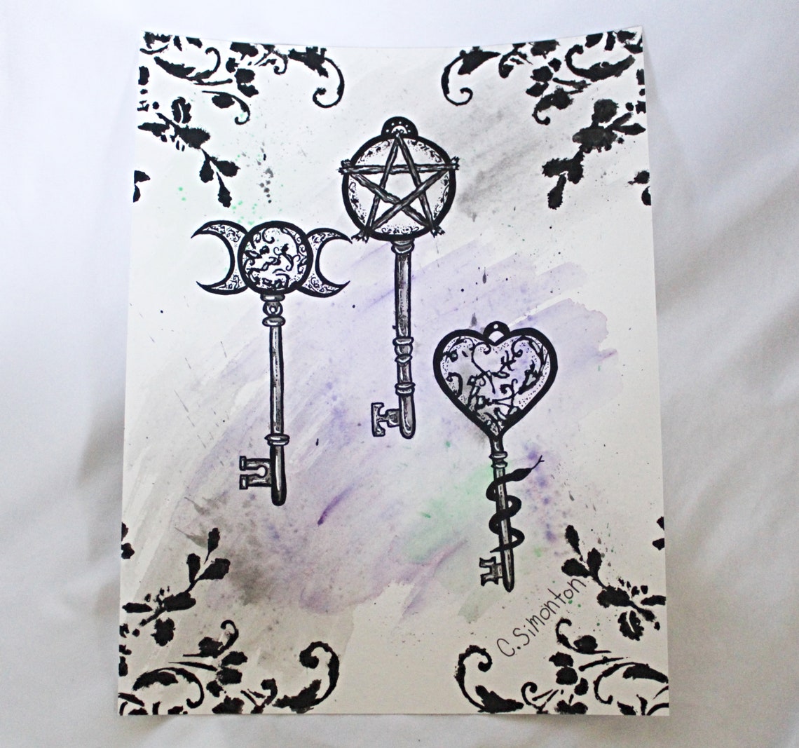 Witchcraft Key Art Print, Hecate Key Art Print, Hekate Art, Witch Art ...