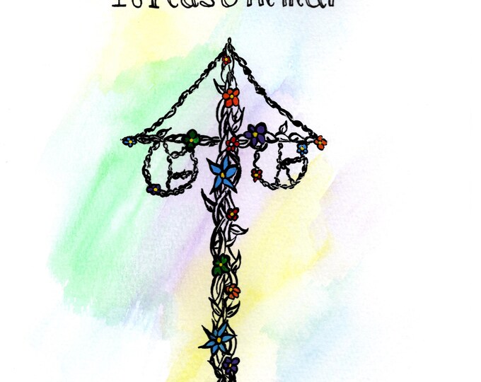 Midsommar Art Print, Midsummer Art Print, Midsommar Art, Maypole Art ...
