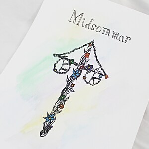 Midsommar Art Print, Midsummer Art Print, Midsommar Art, Maypole Art ...