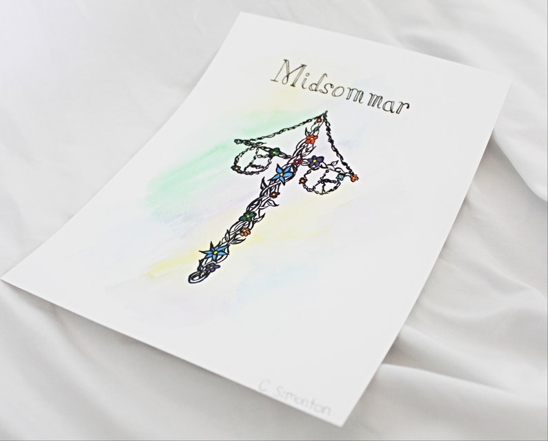Midsommar Art Print, Midsummer Art Print, Midsommar Art, Maypole Art ...